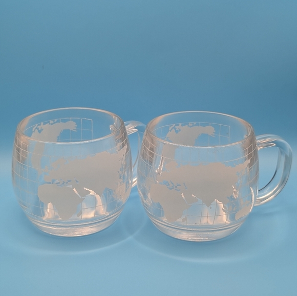 nestle | Kitchen | Vintage Nescafe Glass Globe Mugs | Poshmark